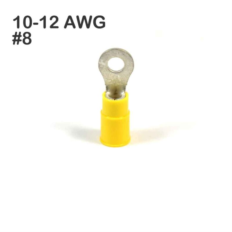 10-12AWG Ring Connector | 1/4" |Heatshrink | Marine Grade | New Wire Marine