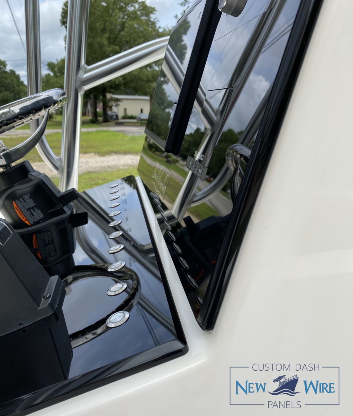Acrylic Dash Panel - White Gap - New Wire Marine