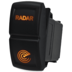 Radar Illuminated Rocker Switch | Contura XIV - backlit | New Wire Marine
