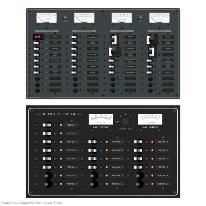 Examples of Standard Distribution Panels - New Wire Marine