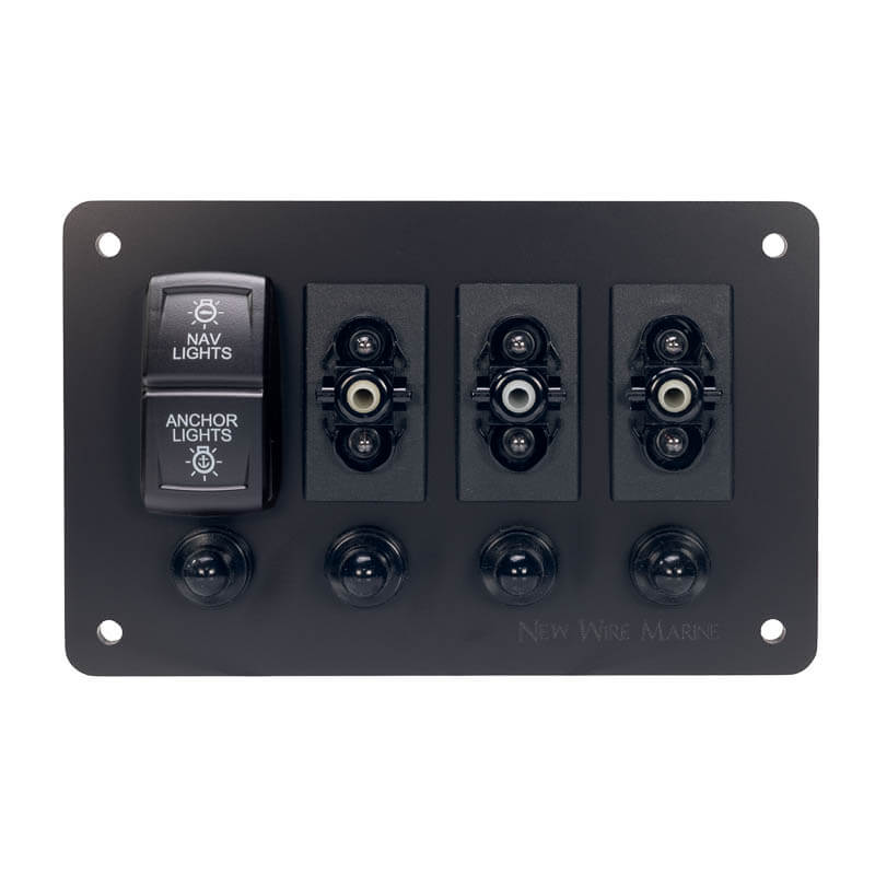 4 Switch Blue LED Backlit Panel – SEAready Contura XIV