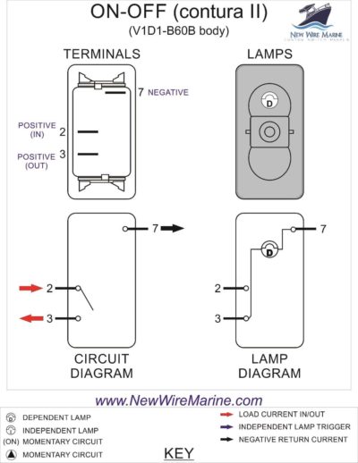 Rocker Switch Wiring Diagrams | New Wire Marine